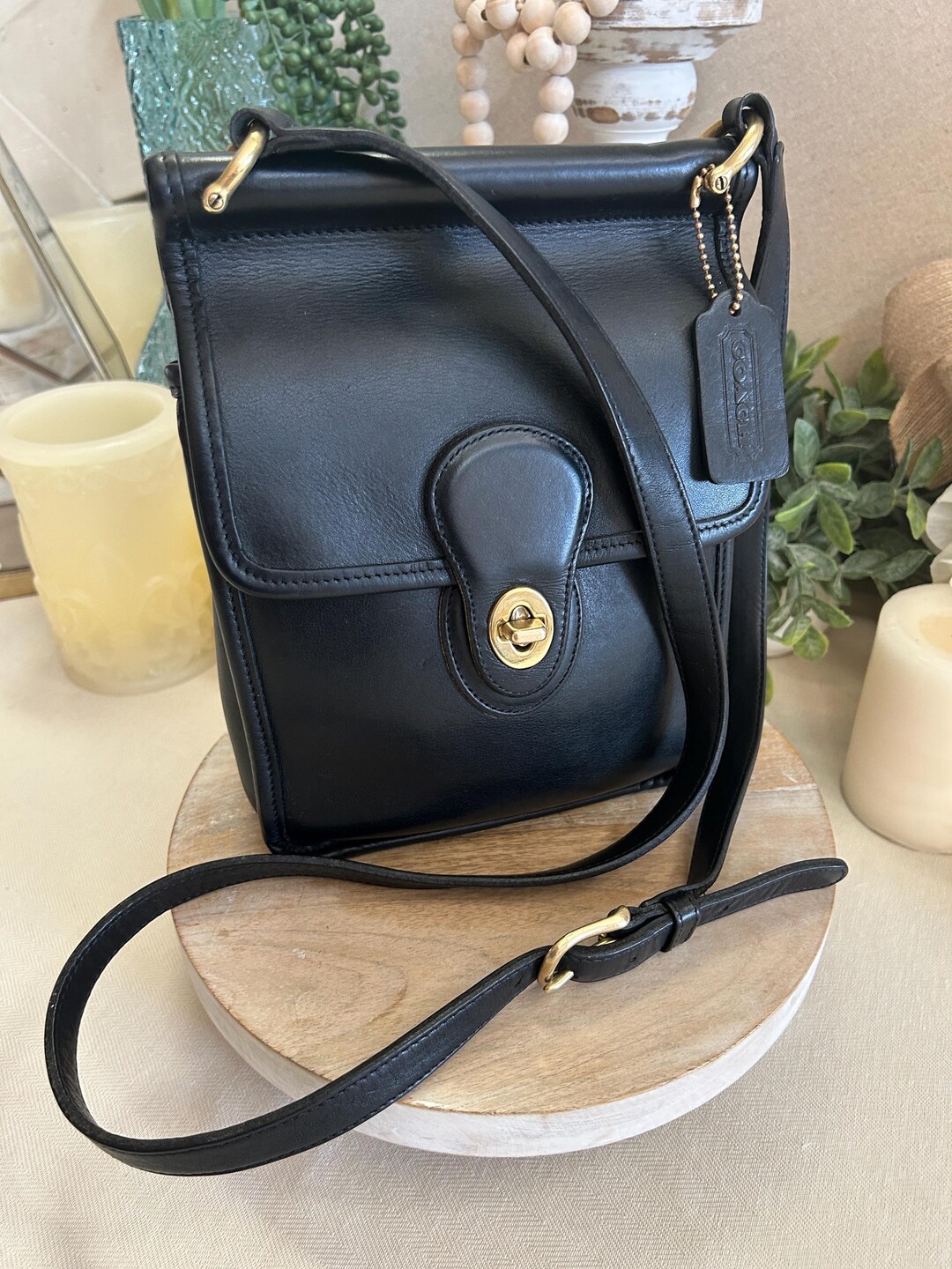 Vintage Coach Murphy Black Crossbody Bag 9033 - Etsy