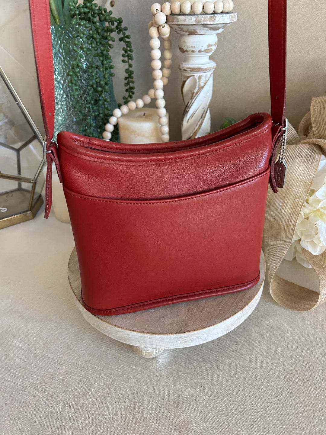 Vintage Coach Red Mambo Crossbody Bag 9062 - Etsy