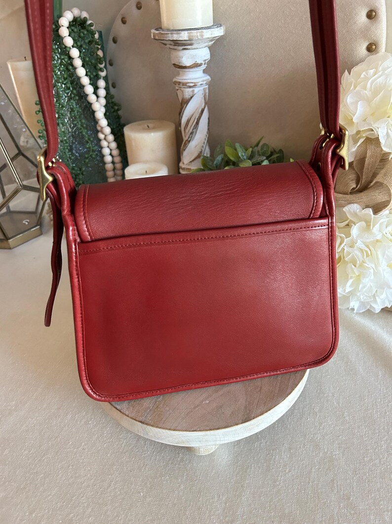 Coach Vintage Red Rambler Legacy Bag 9061 Brass Hardware - Etsy