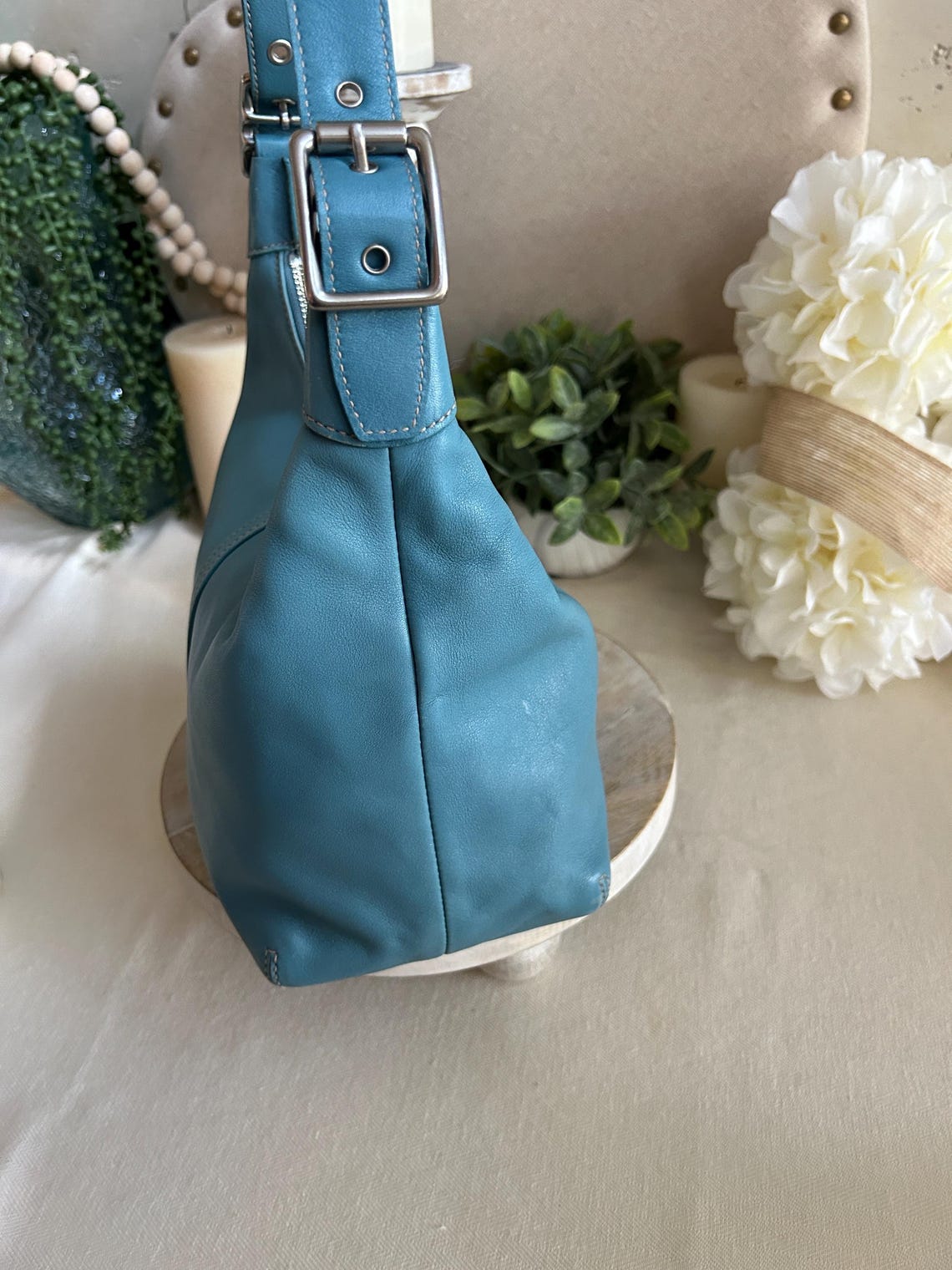 Coach Glacier Blue Legacy Hobo Shoulder Bag 9566 - Etsy