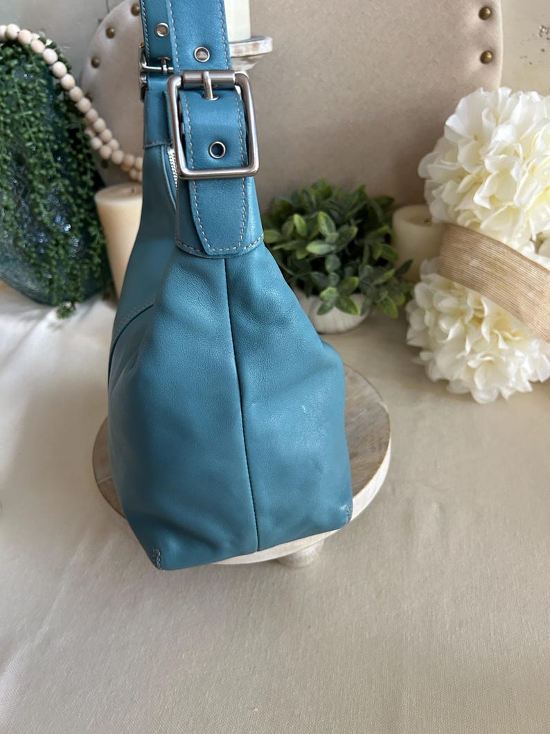 Coach Glacier Blue Legacy Hobo Shoulder Bag 9566 - Etsy