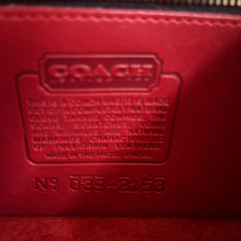 Vintage Coach Red Dinky Bag 9375 Crossbody Bag - Etsy