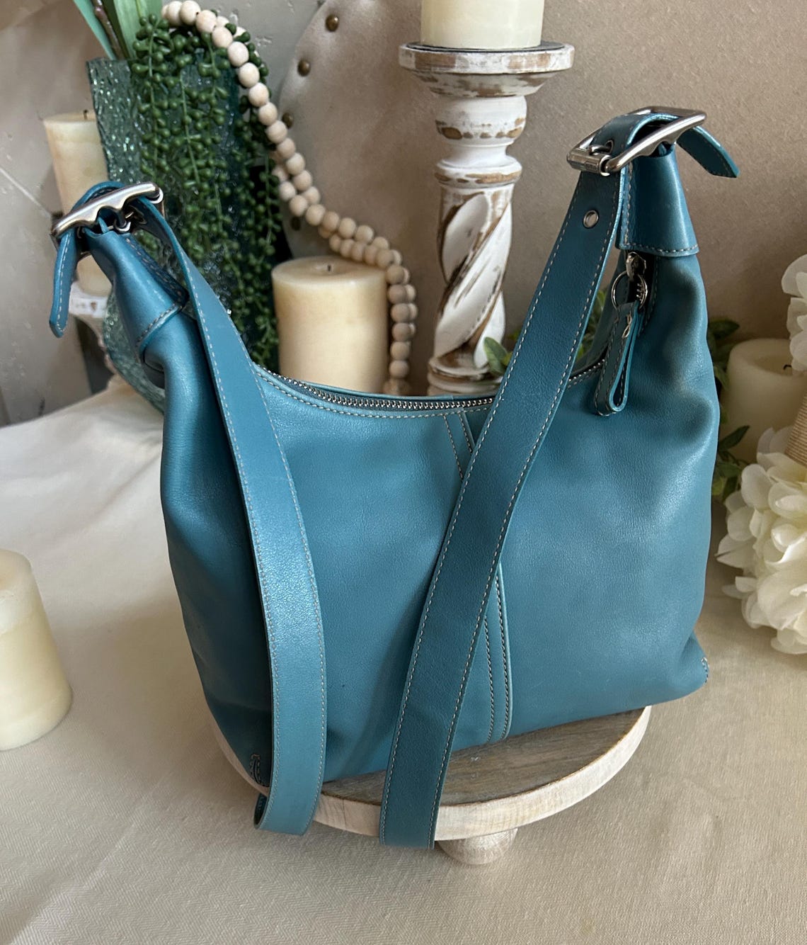 Coach Glacier Blue Legacy Hobo Shoulder Bag 9566 - Etsy