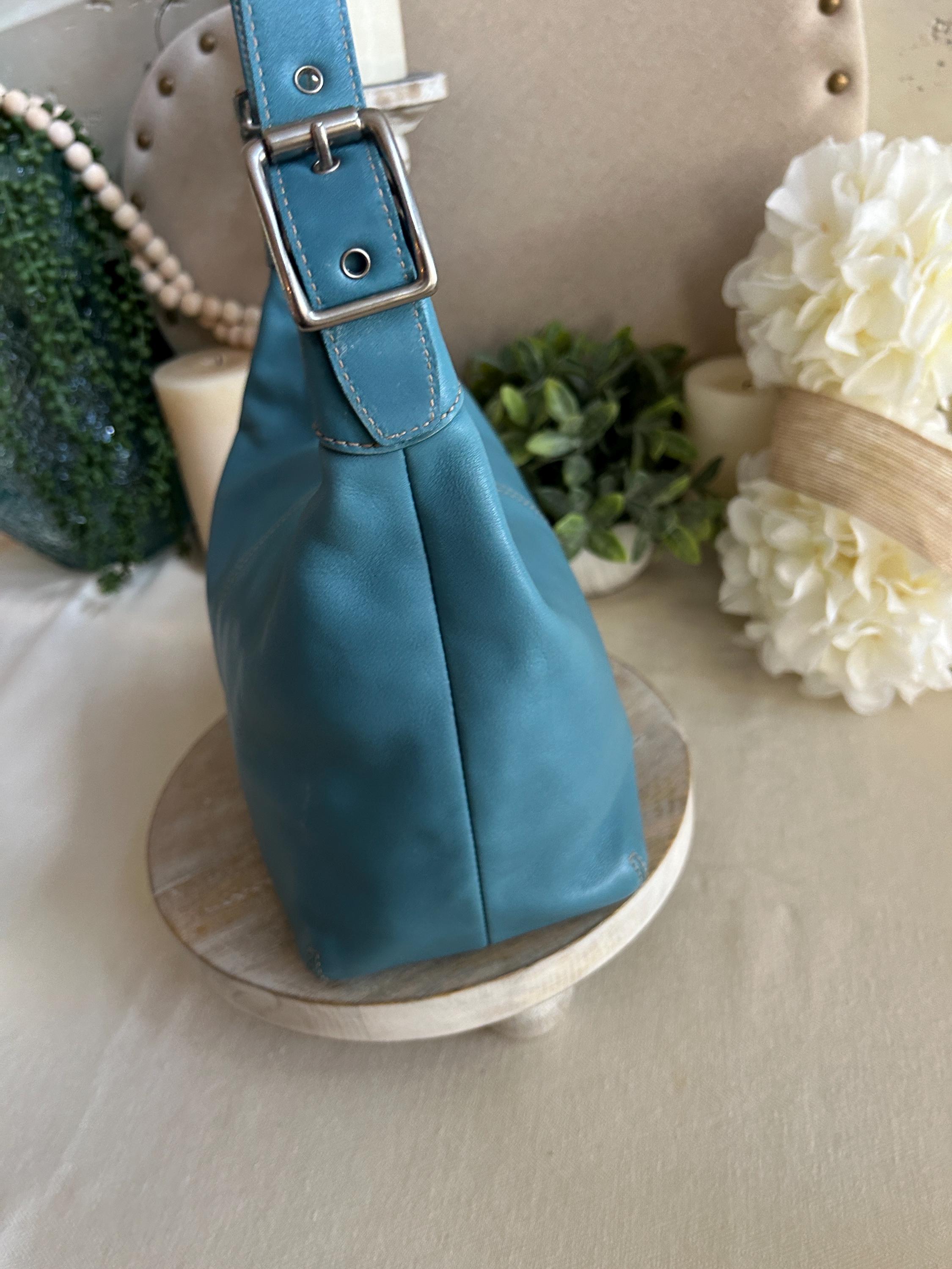 Coach Glacier Blue Legacy Hobo Shoulder Bag 9566 - Etsy