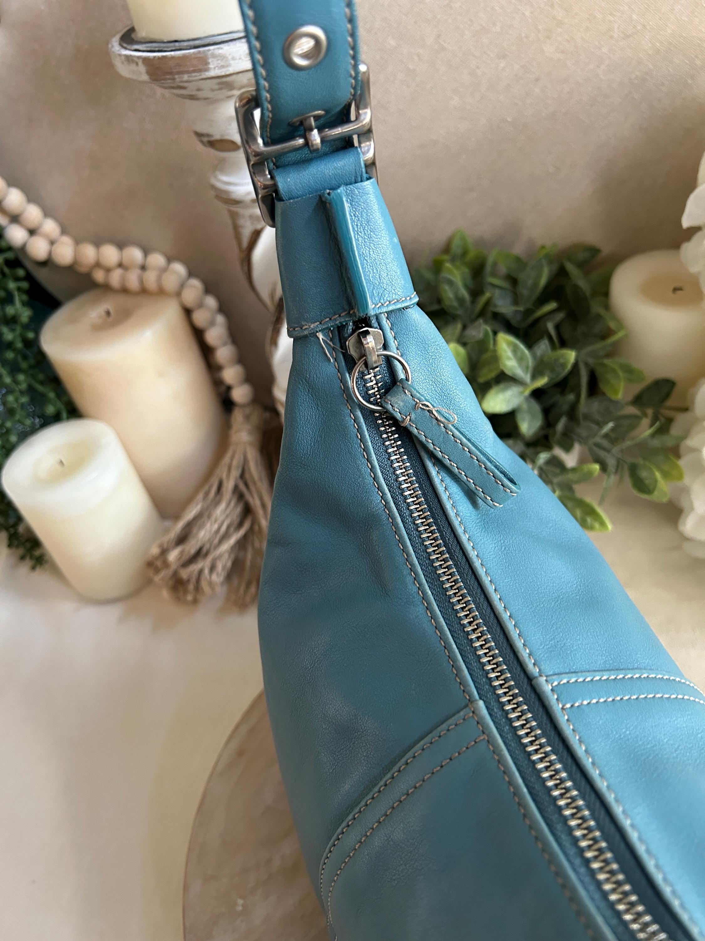 Coach Glacier Blue Legacy Hobo Shoulder Bag 9566 - Etsy