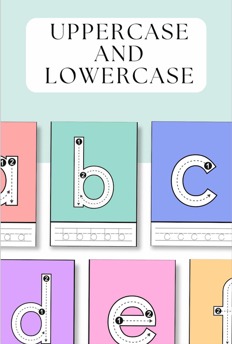 Letter Tracing Practice Worksheet for Preschool Handwriting ABC Tracing ...