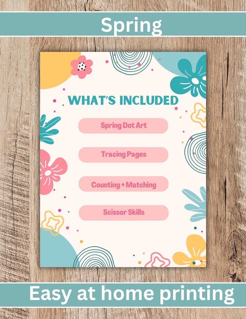 Seasonal Preschool Worksheet Bundle • Spring, Fall & Christmas ...