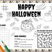 Halloween Coloring Placemat: Printable Party Activity (PDF) - Etsy