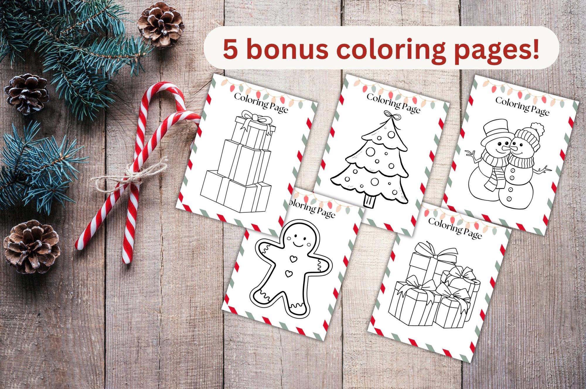 Letter to Santa Free Coloring Pages Printable Santa Letter Wish List ...