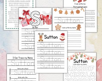 Custom Unicorn Name Tracing Bundle Handwriting Practice Personalized ...