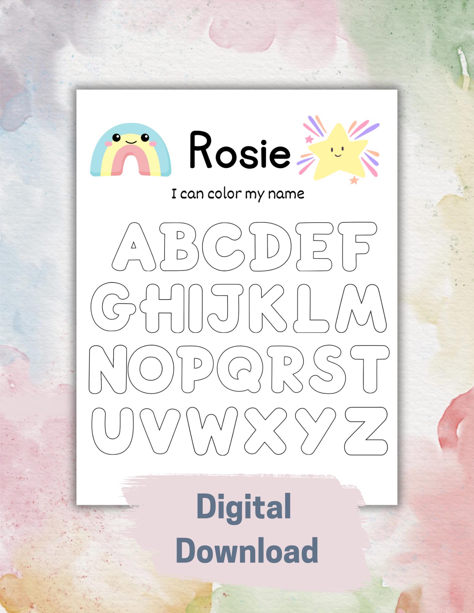 Custom Unicorn Name Tracing Bundle Handwriting Practice Personalized ...
