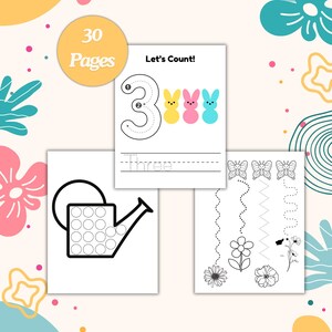 Spring Activity Bundle Printable Activity Sheet Flowers Party Coloring ...