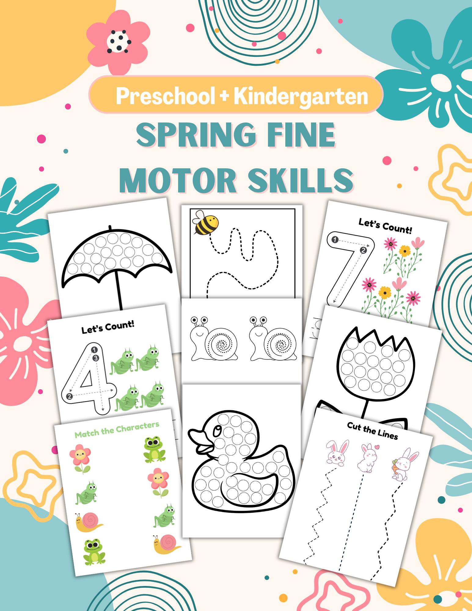 Spring Toddler Activity Bundle | Printable Preschool Worksheets | Busy ...