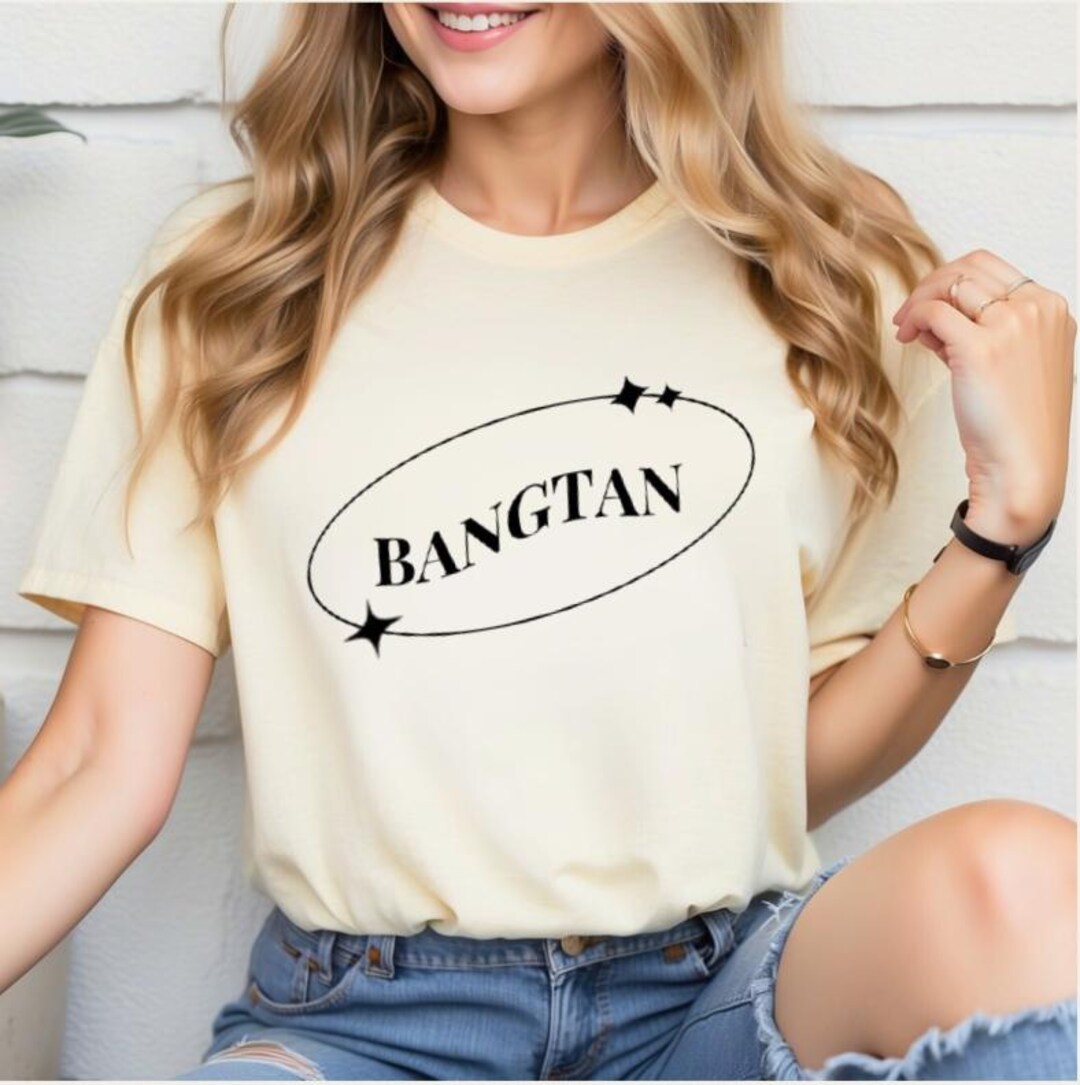 BTS K-pop Unisex Tee, Bangtan Sonyeondan Fan Merch, Heavy Cotton Tee ...