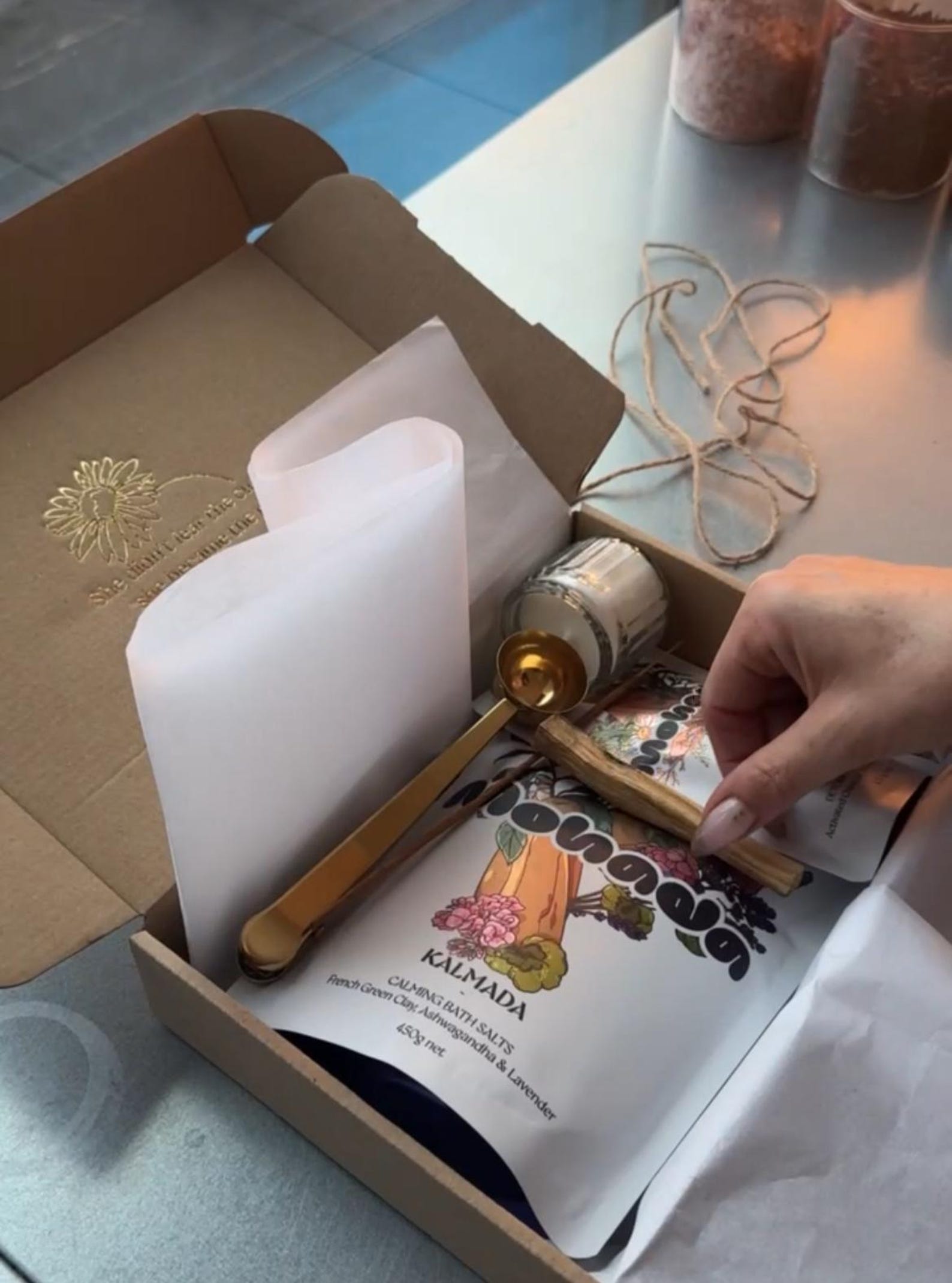 Self-care Gift Box for Relaxation Pamper Box Stress Relief & Wellness ...