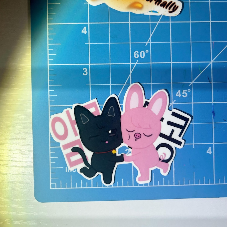 Ateez & Stray Kids Aniteez Szkoo Wooyoonyang Dwaekki Kpop Sticker-cute ...