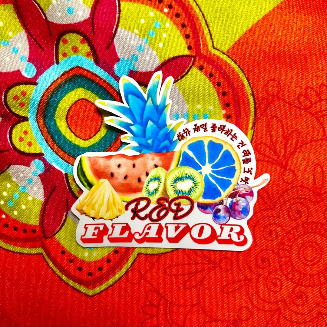 Red Velvet Red Flavor Sticker- Colorful Kpop Vinyl Sticker Perfect for ...