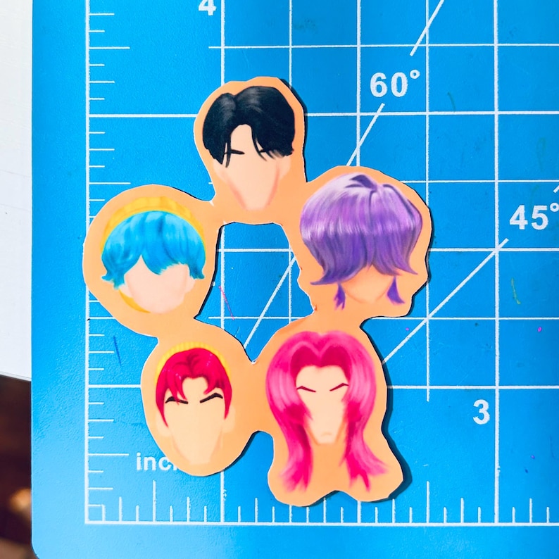 Saja Boys Kpop Sticker- Pastel Kpop Demon Hunters Decal Jinu Abby ...