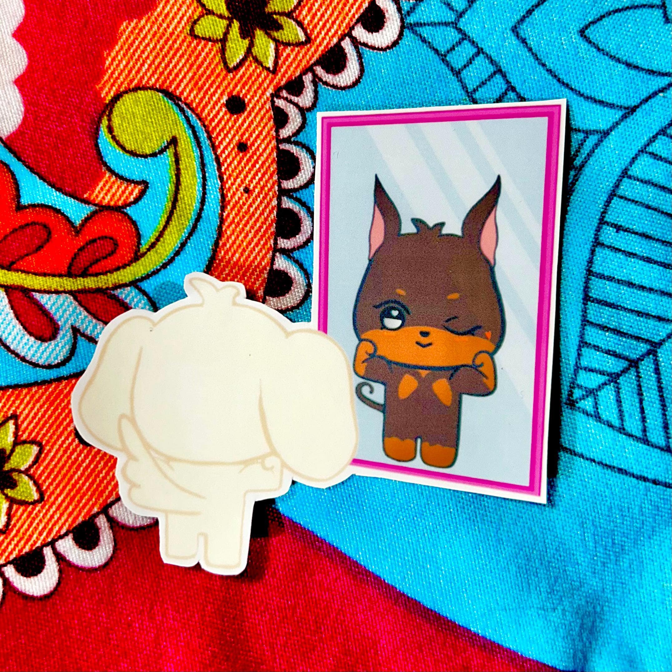 Ateez Aniteez Hetmongi Doberman Sticker- Cute Kpop Vinyl Sticker- Ateez ...