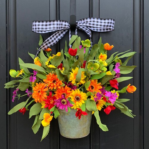 Gerbera Daisy Wreath - Etsy