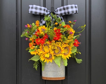 Sunflower baskets | Etsy