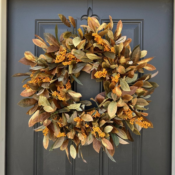 Outdoor Fall Wreath - Etsy