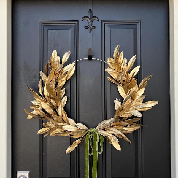 Gold Laurel Wreath - Etsy
