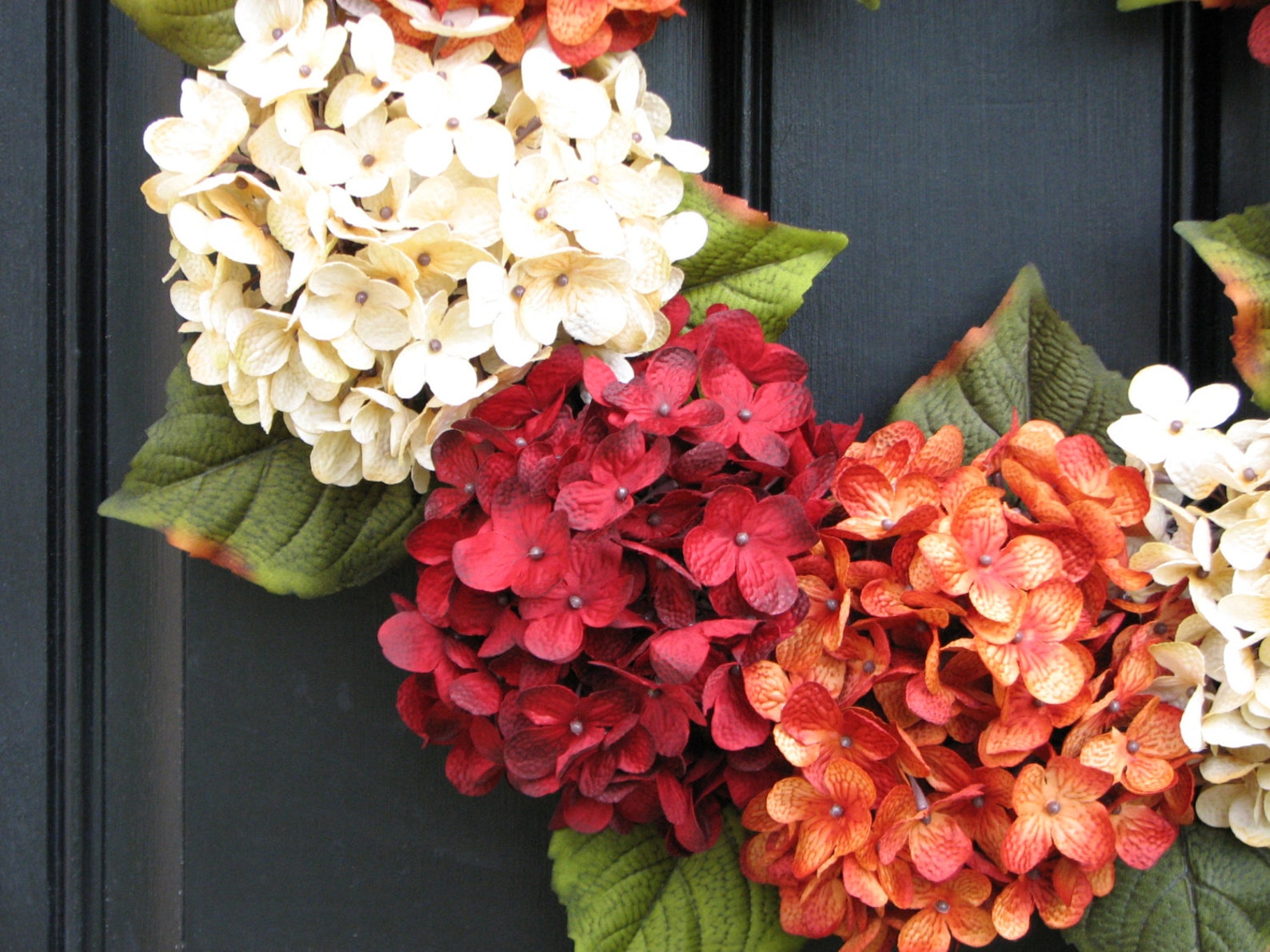 Fall Hydrangea Wreath Etsy Autumn Wreaths for Front Door - Etsy