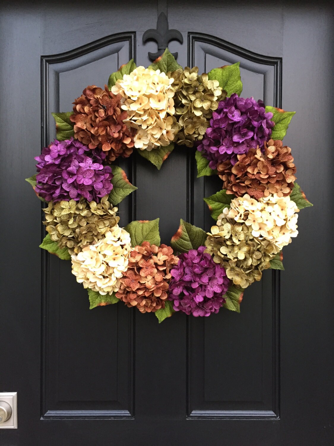 Spring Hydrangea Door Wreaths Front Door Spring Wreath | Etsy