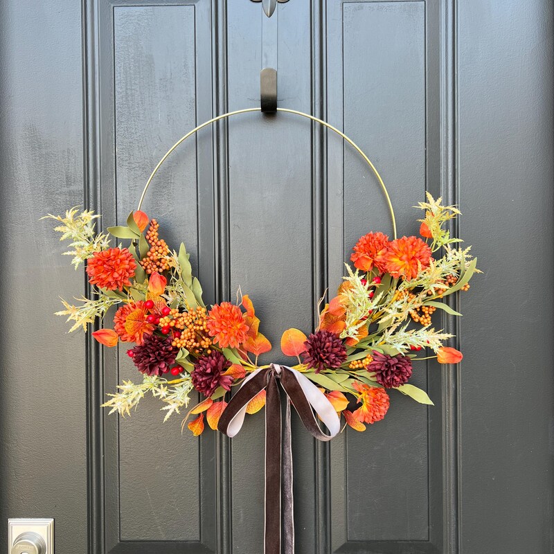 Fall Hoop Wreath - Etsy