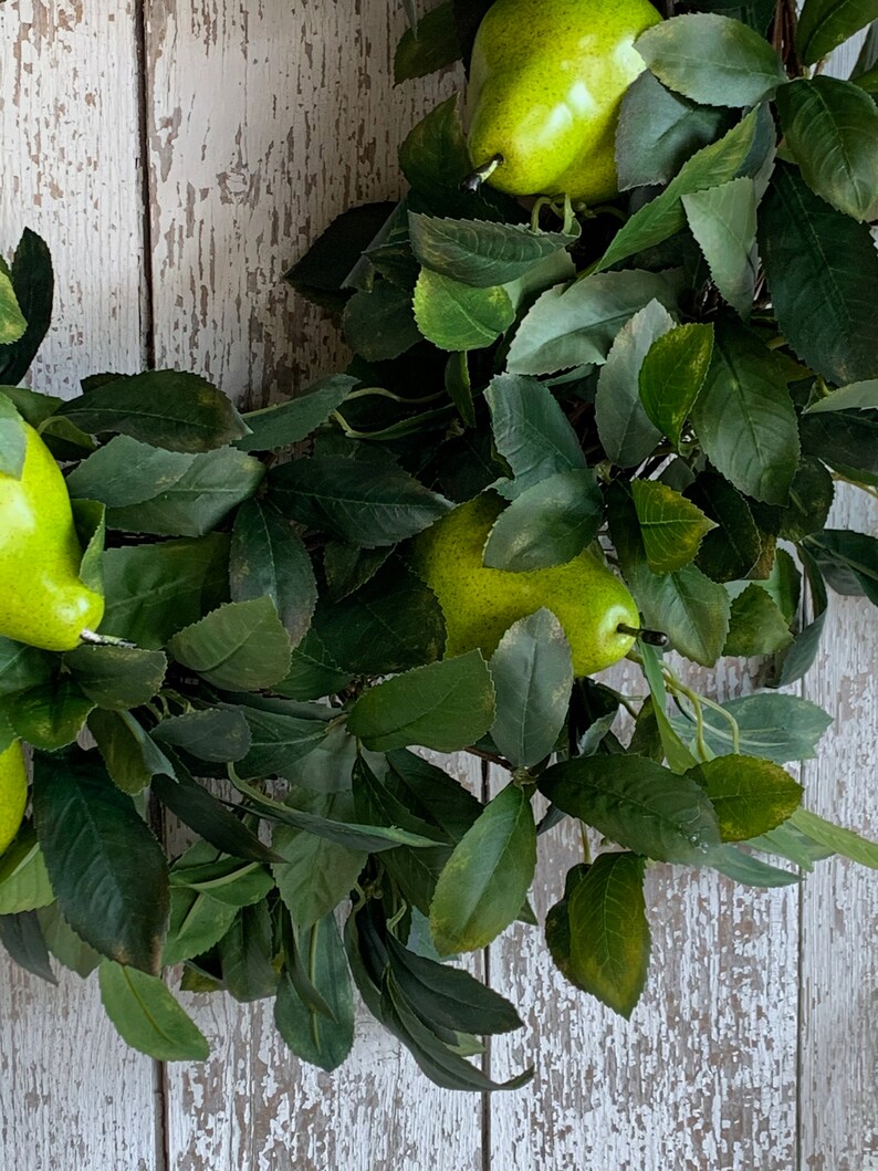 Summer Pear Wreath Front Door Farmhouse Wreaths - Etsy