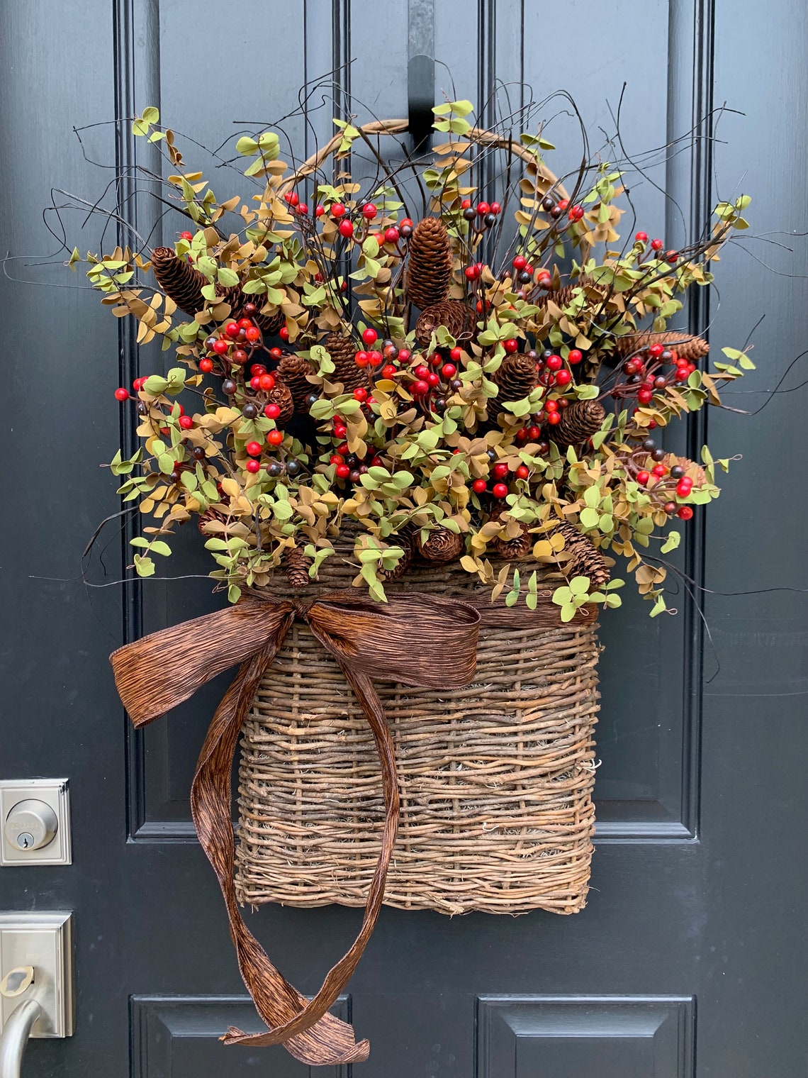 Rustic Farmhouse Fall Basket L Fall Gatherings Basket - Etsy