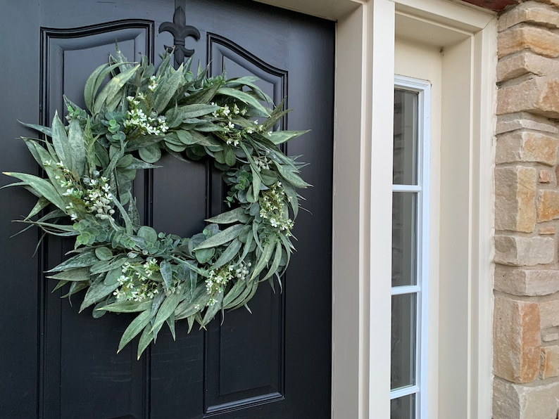 Realistic Bayleaf Wreath Farmhouse Everyday Decor Year - Etsy