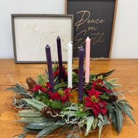 Advent Arrangement Advent Wreath Christmas Arrangement Table ...