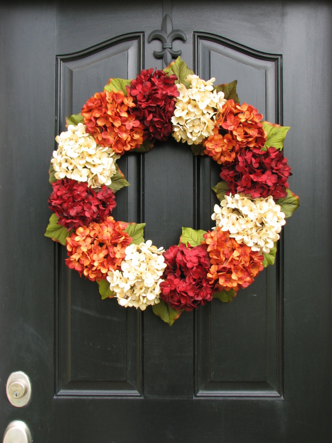 Fall Hydrangea Wreath for Front Door Twoinspireyou Fall - Etsy