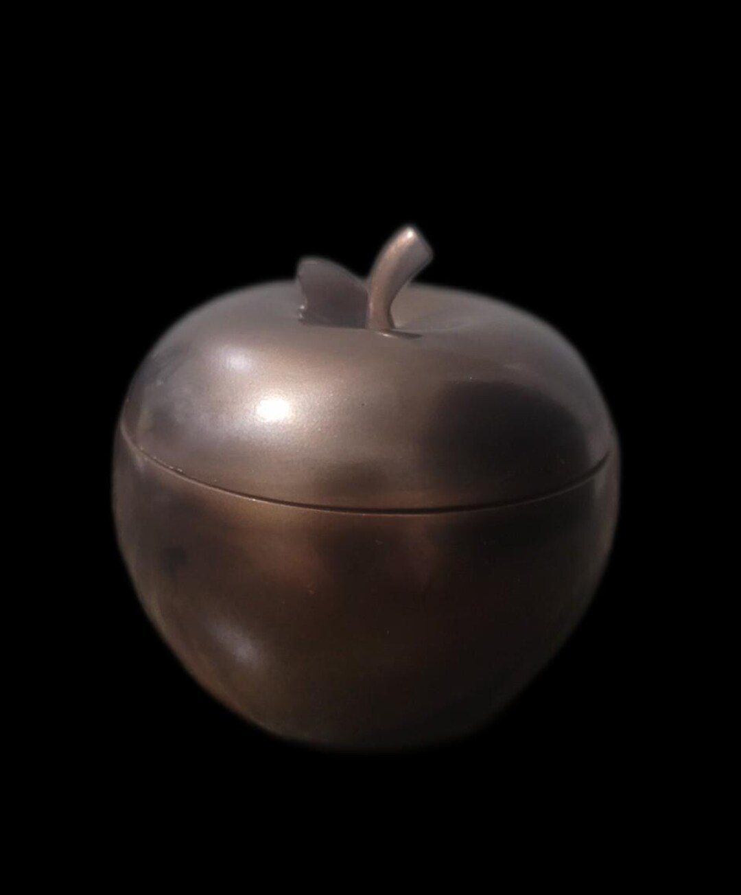 Charming Bronze Trinket Box in the Shape of an Apple. - Etsy