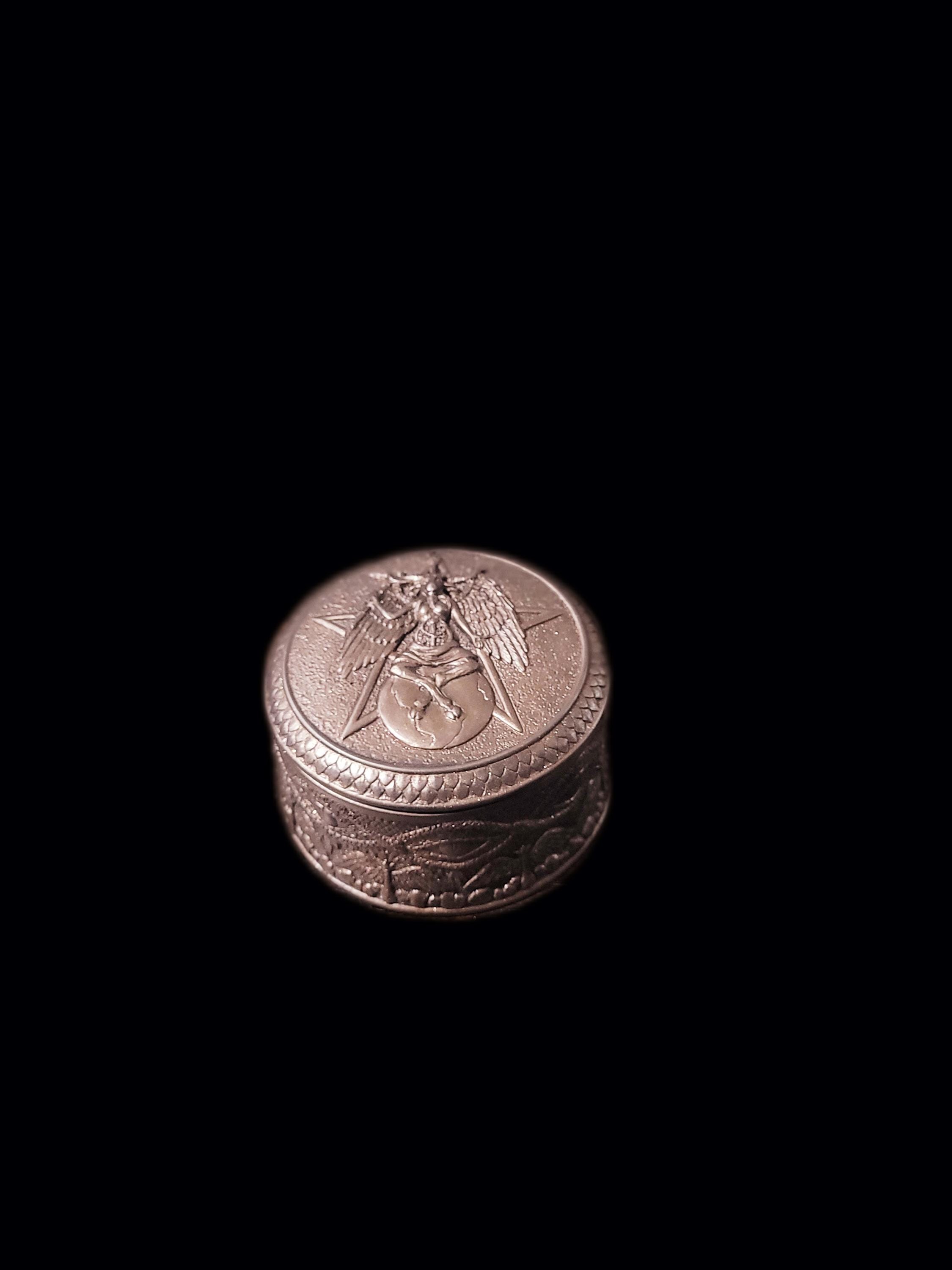 Baphomet Pentagram Sigil Trinket Box Decorative Jewelry Keepsake Altar ...