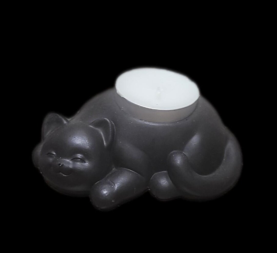 Black Cat Candle Holder - Etsy