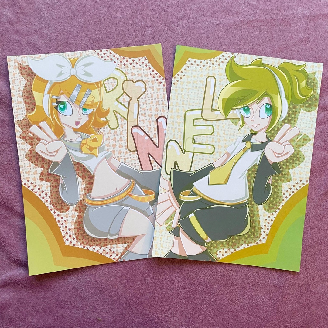 Kagamine Rin & Len Inspired Matching Prints - Etsy