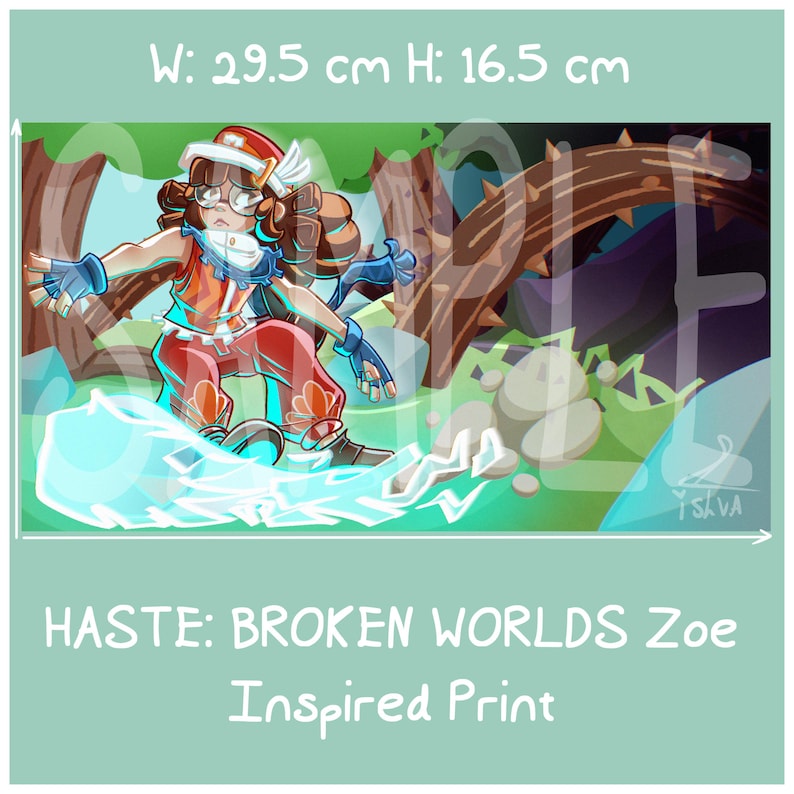 Haste: Broken Worlds Zoe Inspired Print - Etsy