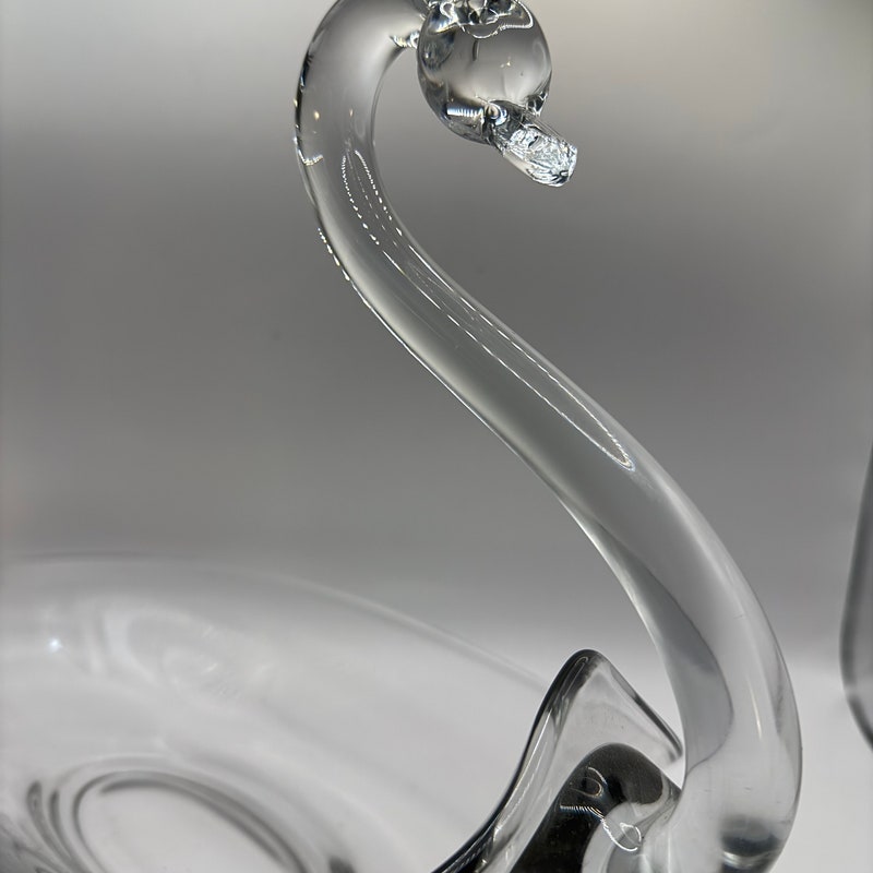 Glass Swan - Etsy