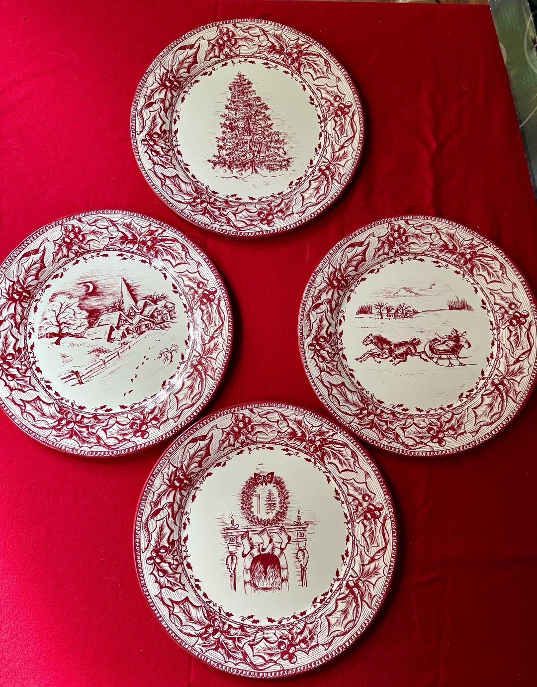 Vintage 2004 Restoration Hardware -tin Plates-set of 4 -original Round ...