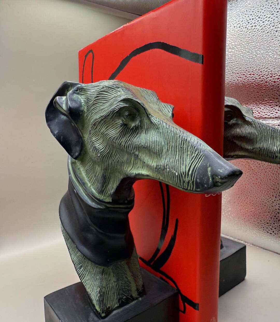 Sculptural Whippet Greyhound Bookends: Signed Vintage Figurine - Etsy