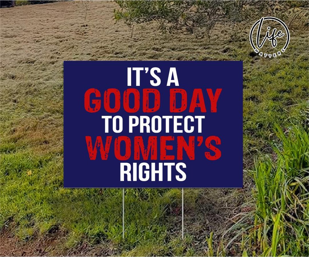 Feminist Yard Sign, Women's Rights Human Rights, Pro Choice Yard Sign ...