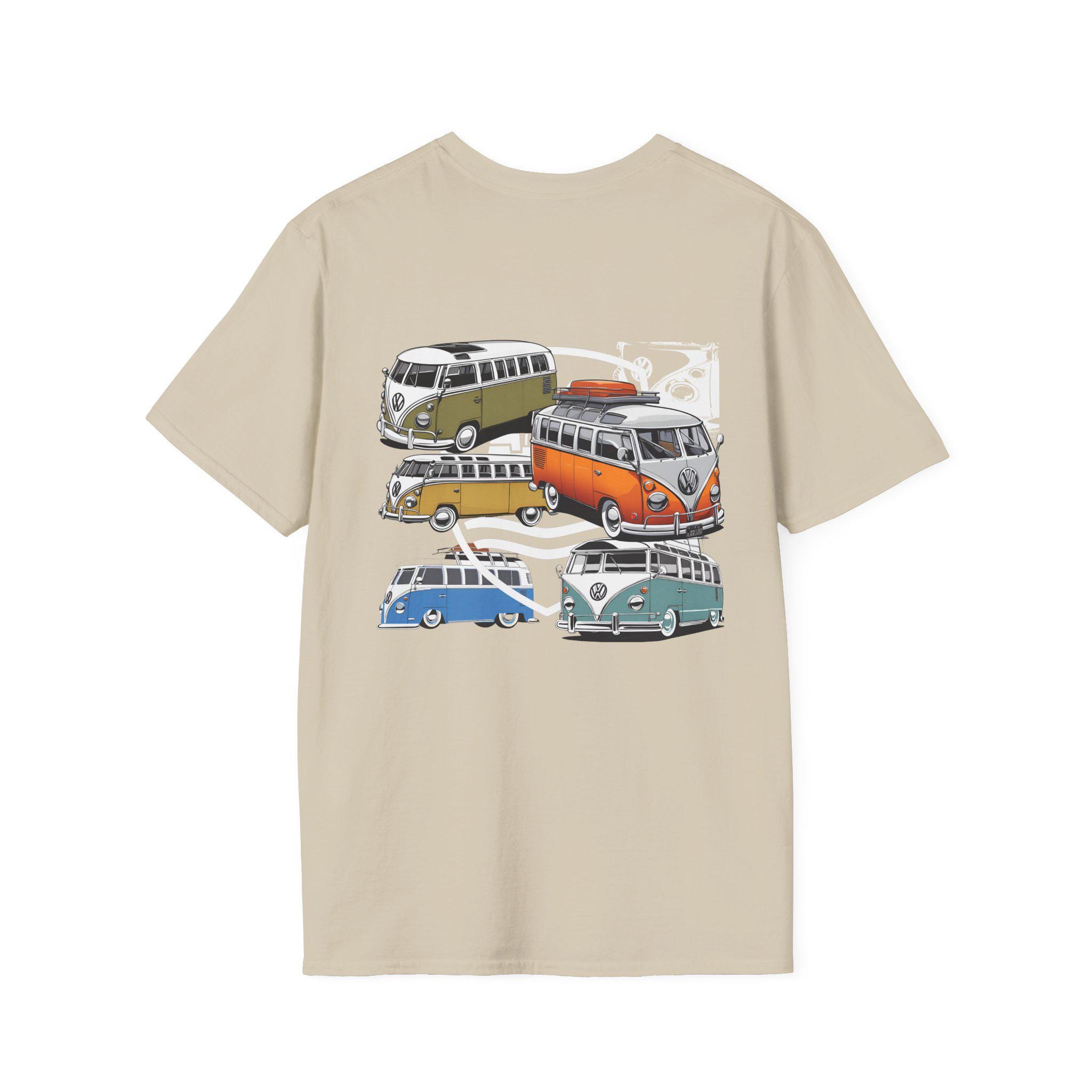 Vintage VW Bus T-shirt, Split Window Volkswagen Tee, Retro Buses Shirt ...