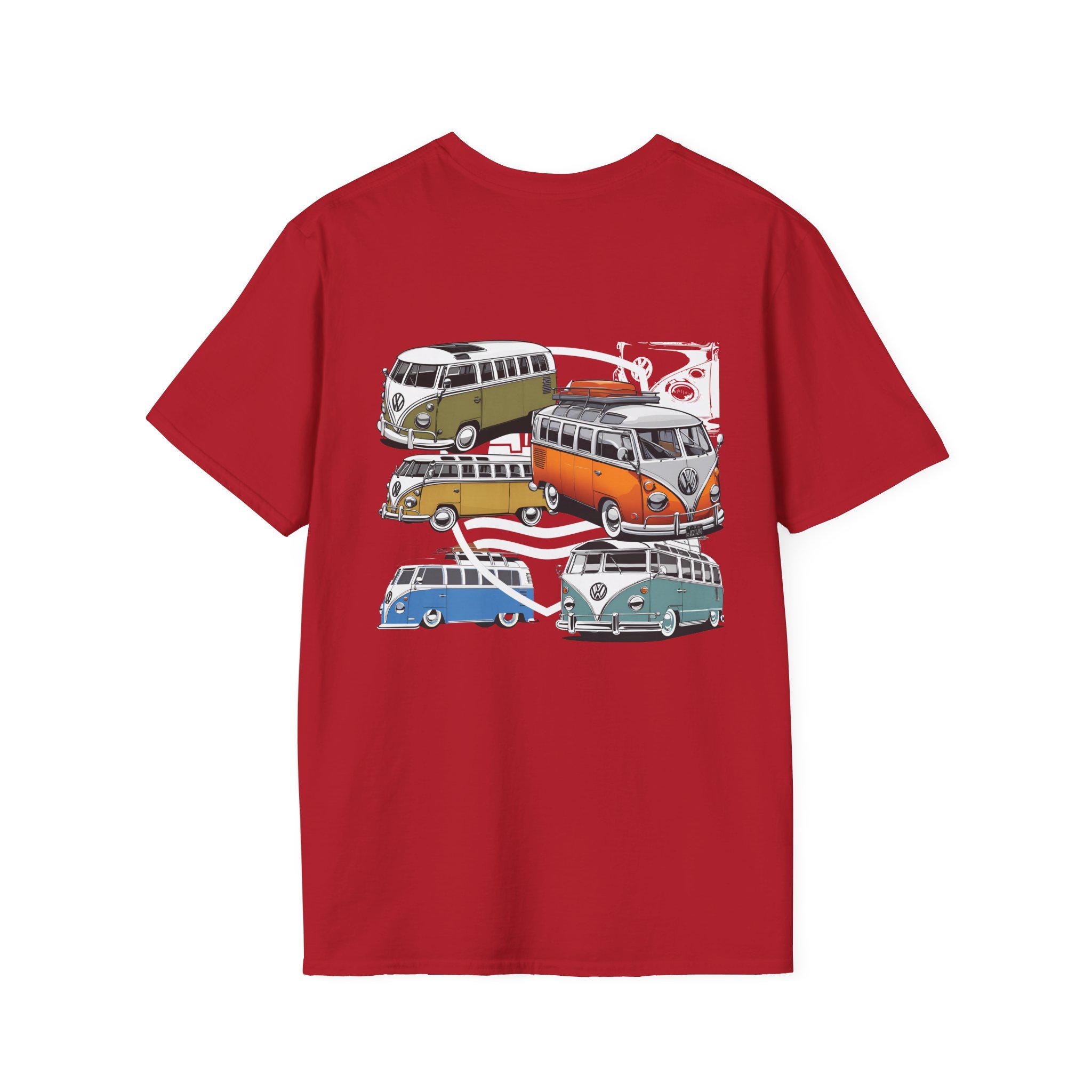 Vintage VW Bus T-shirt, Split Window Volkswagen Tee, Retro Buses Shirt ...