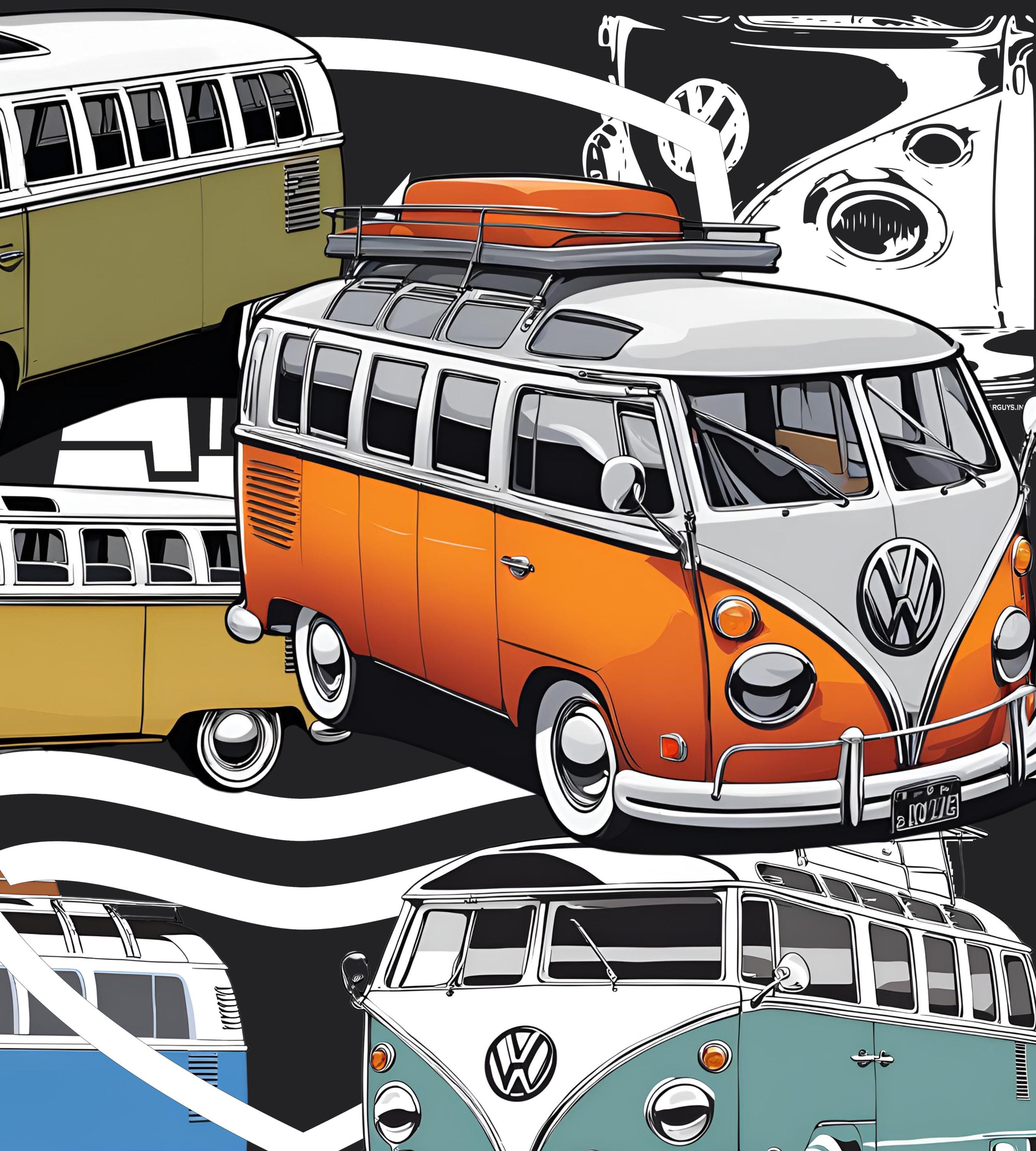 Vintage VW Bus T-shirt, Split Window Volkswagen Tee, Retro Buses Shirt ...