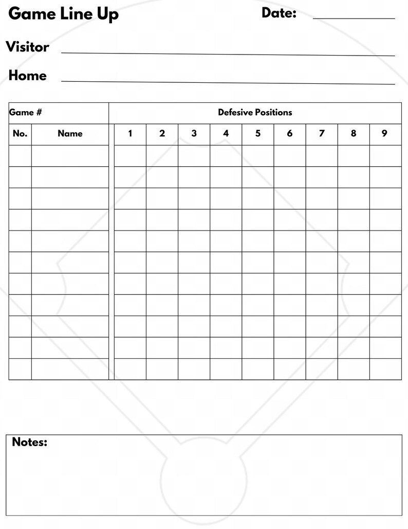 Baseball, Softball, Planning, Digital Guide, Practice, Printable ...