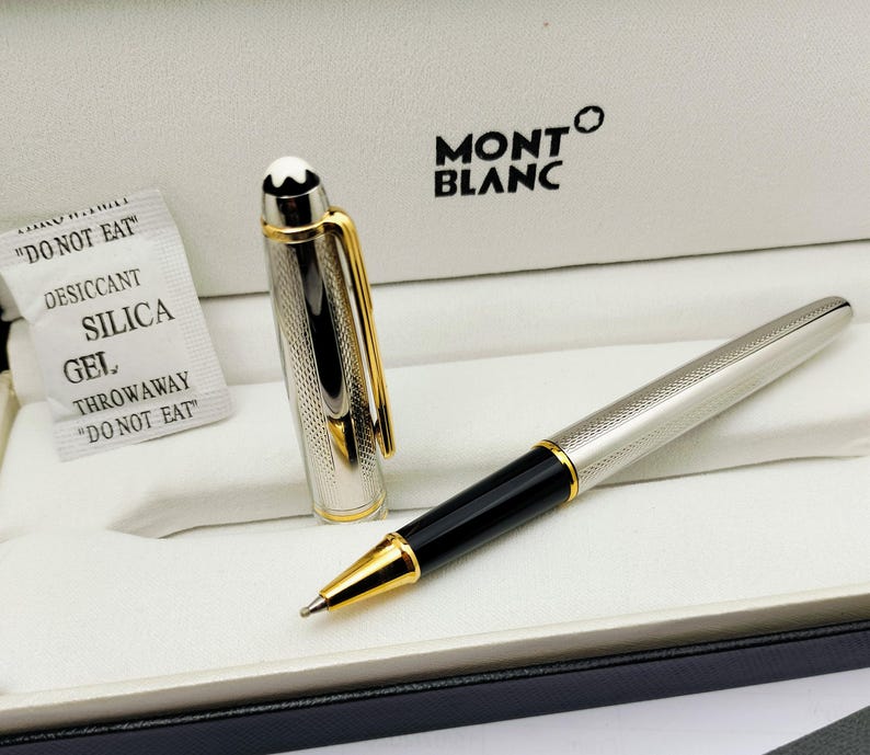 Montblanc Star Walker Black Ink Stainless Steel Roller Ball Pen - Etsy
