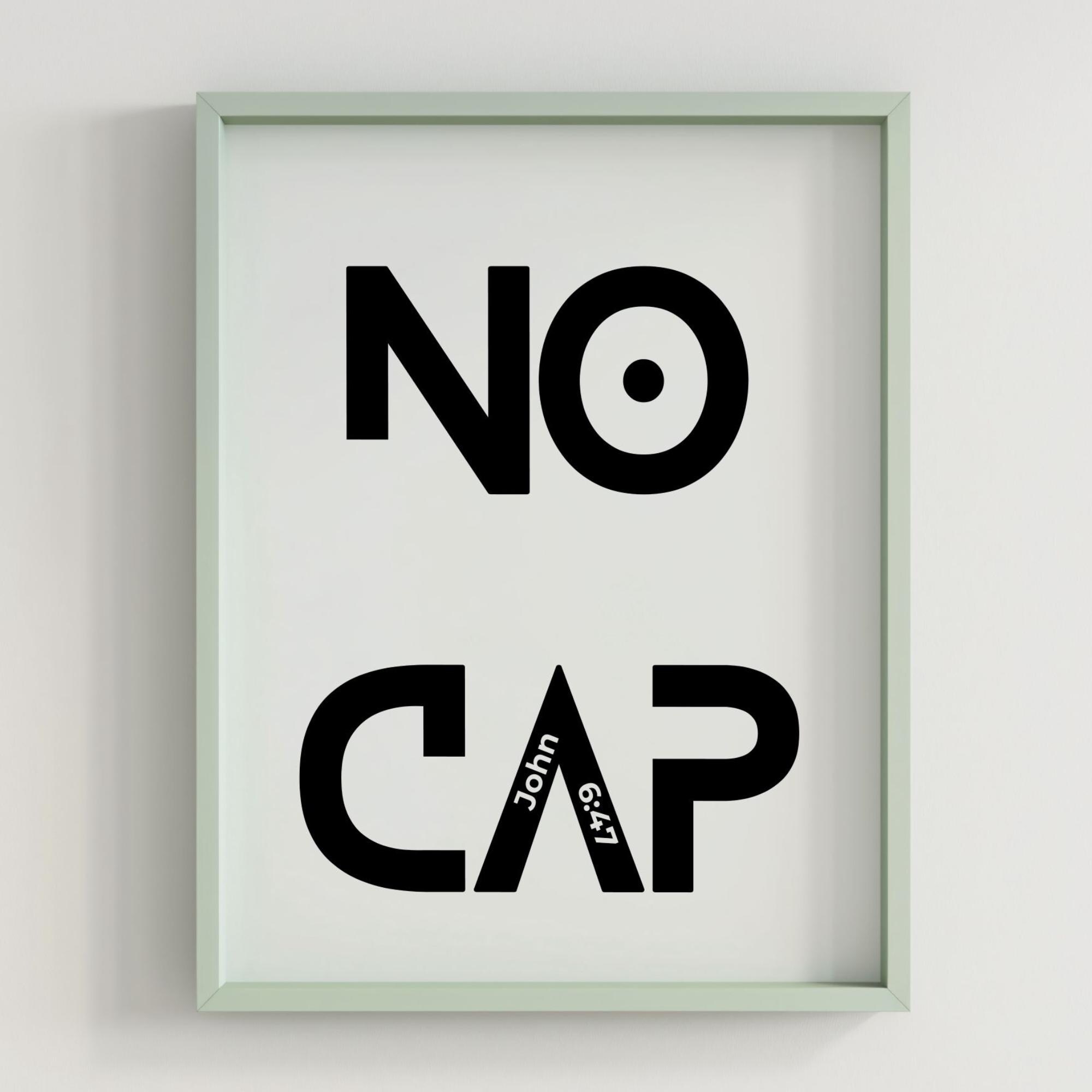NO CAP Youth Group Room Decor: Youth Ministry Poster (digital Download ...